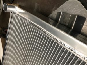 Custom Made Car Radiator Customers spec in Aluminum